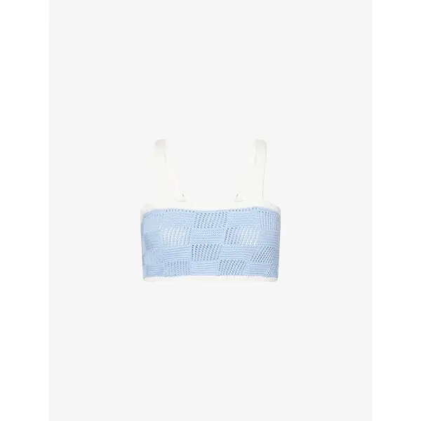 4TH & RECKLESS Yasmin Textured Cotton-blend Top