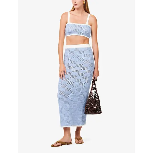 4TH & RECKLESS Yasmin Textured Cotton-blend Top