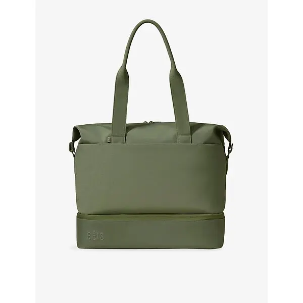 BEIS The Weekender Travel Bag With Leather Trim