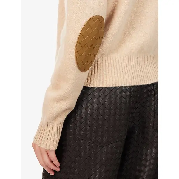 Bottega Veneta V-neck Relaxed-fit Cashmere-blend Cardigan - Wax