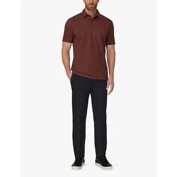 Boggi Milano Stretch-woven Tapered Trousers - Black