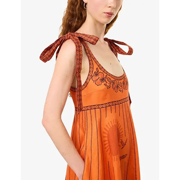 ALEMAIS Boathouse Printed Cotton Sundress