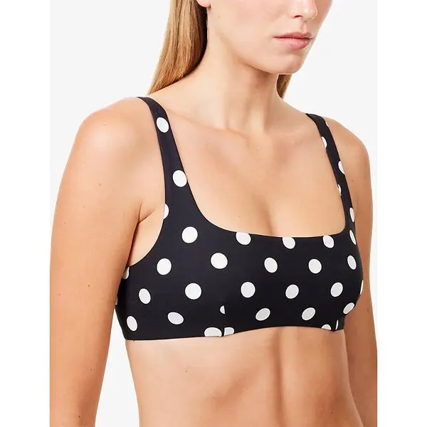 Hunza G Colette Polka Dot Bikini Set - Black/black