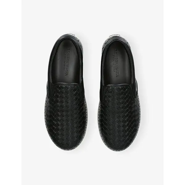 Bottega Veneta Serena Woven Leather Low Top Sneakers