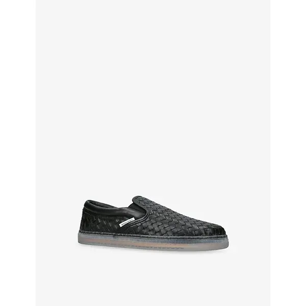 Bottega Veneta Serena Woven Leather Low Top Sneakers