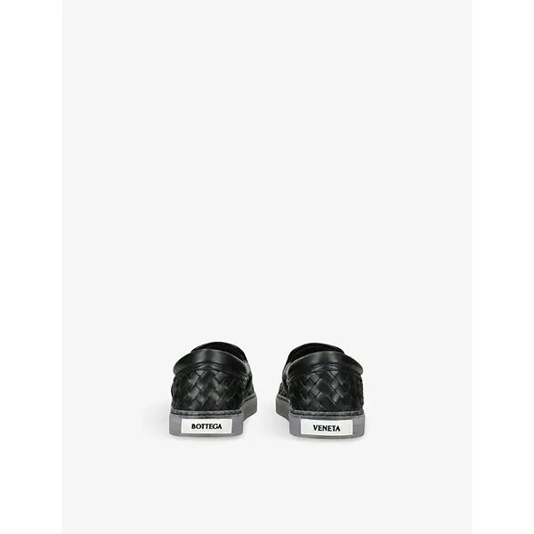 Bottega Veneta Serena Woven Leather Low Top Sneakers