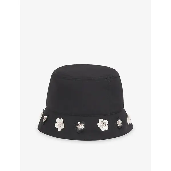Marni Daisy Applique Nylon Bucket Hat
