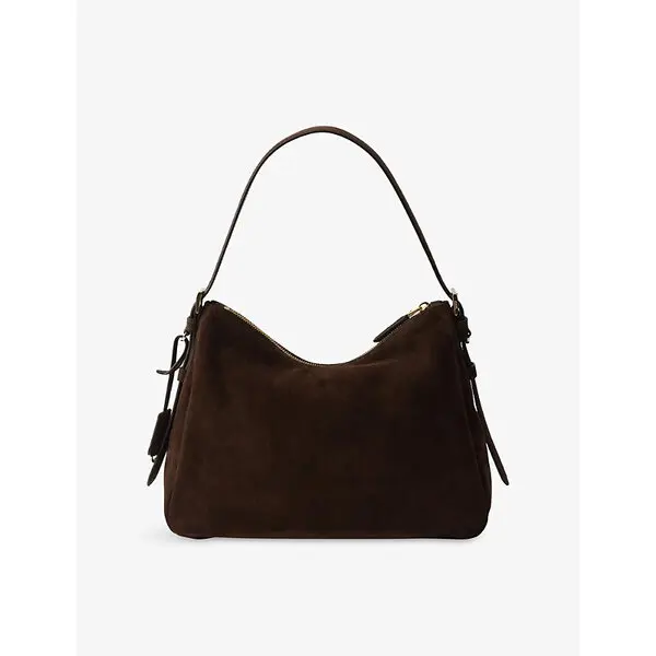 Prada Aimée Medium Suede Shoulder Bag