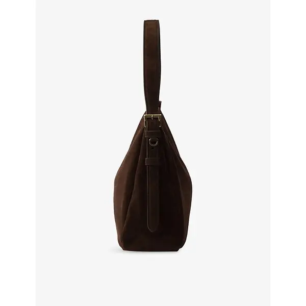 Prada Aimée Medium Suede Shoulder Bag