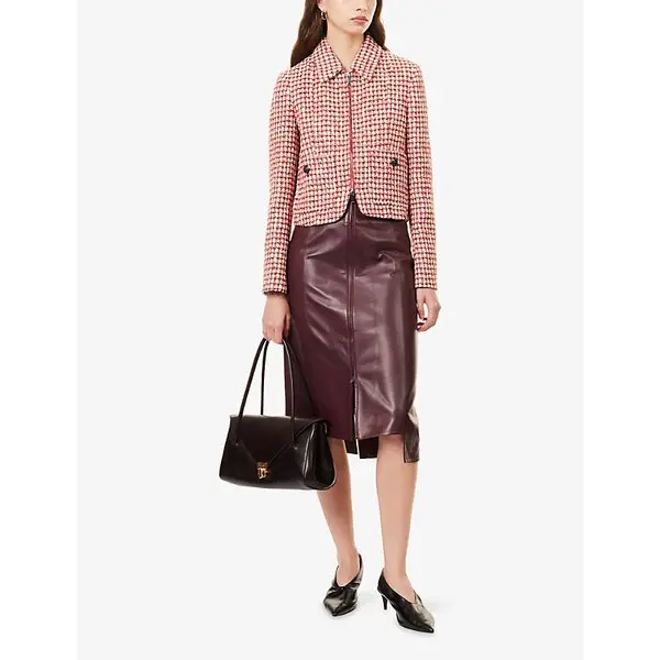 ME+EM Boxy-fit Textured Cotton-blend Jacket