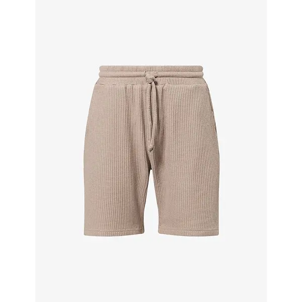 ARNE Relaxed-fit Waffle Cotton Shorts