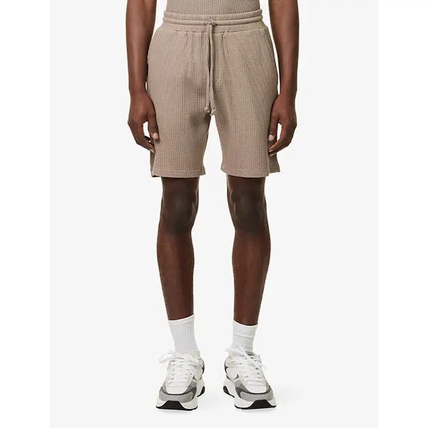 ARNE Relaxed-fit Waffle Cotton Shorts
