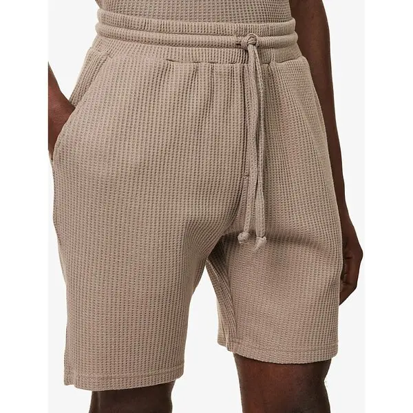 ARNE Relaxed-fit Waffle Cotton Shorts