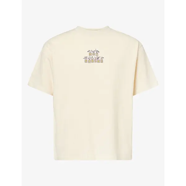 NOT BORING Turning Herads Graphic-print Cotton T-shirt