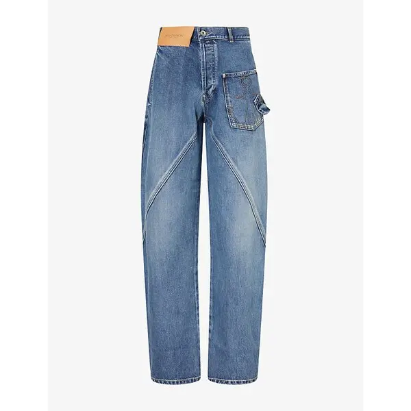 JW Anderson Twisted Workwear Cotton Denim Jeans