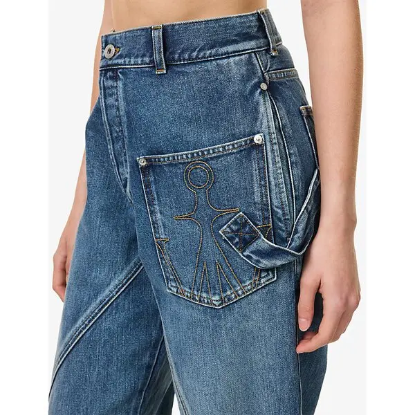 JW Anderson Twisted Workwear Cotton Denim Jeans