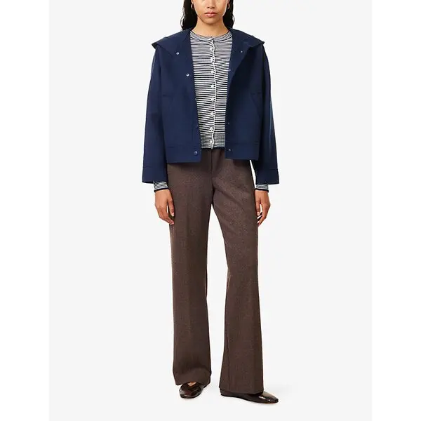 Max Mara Boxy-fit Hooded Wool-blend Jacket