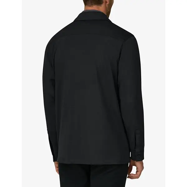 Boggi Milano Collared Stretch-cotton Jacket