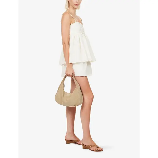 Dissh Casey Crinkle Cotton-blend Top