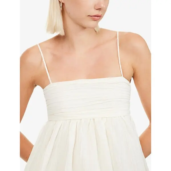 Dissh Casey Crinkle Cotton-blend Top