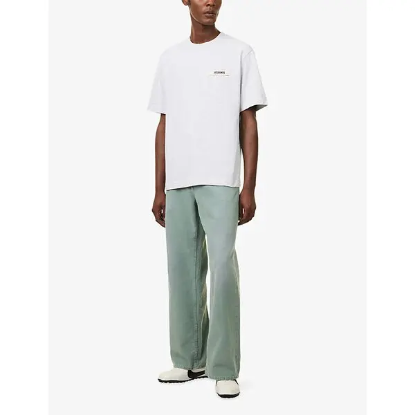 Jacquemus Le Gros Grain Cotton-jersey T-shirt - Grey