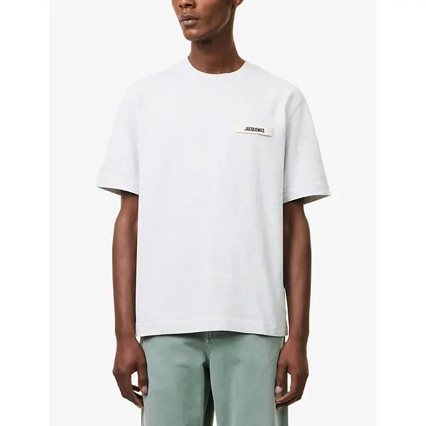 Jacquemus Le Gros Grain Cotton-jersey T-shirt - Grey