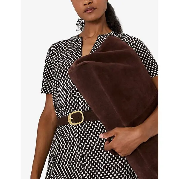 Whistles Checked Short-sleeve Woven Jumpsuit