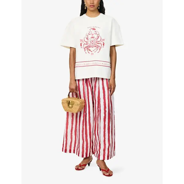 ARAM Brand-print Relaxed-fit Cotton T-shirt