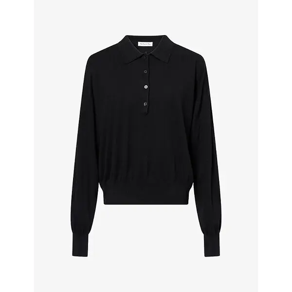 THE FRANKIE SHOP Croydon Wool-blend Polo Top