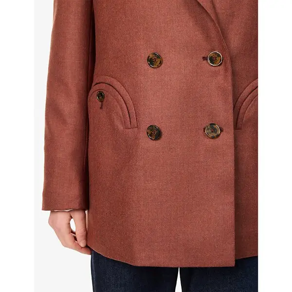 BLAZÉ MILANO Double-breasted Virgin Wool And Cashmere-blend Blazer