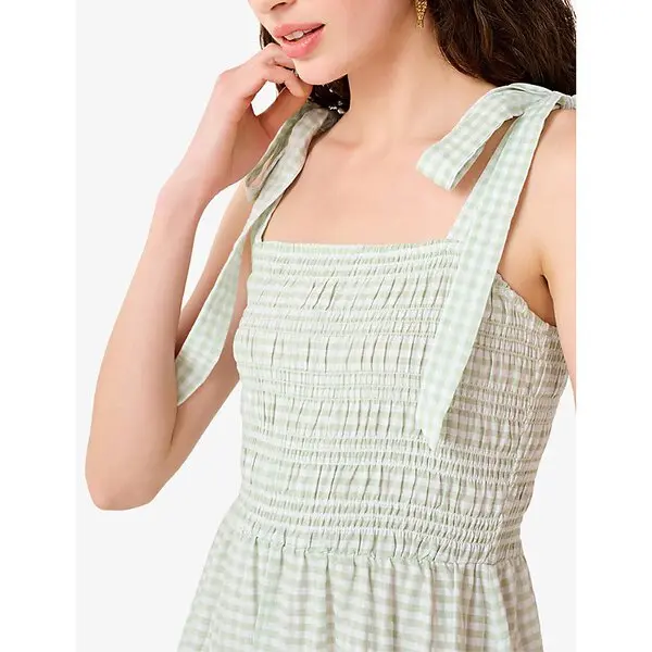 OMNES Tie-strap Cotton Maxi Dress