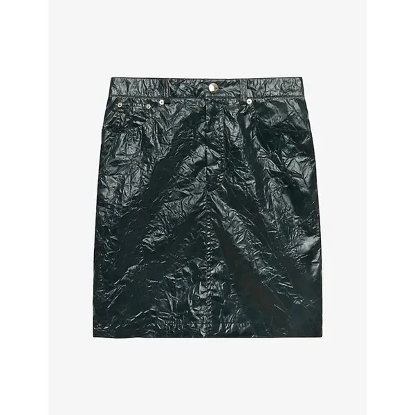 Marni Crinkled Taffeta Mini Skirt