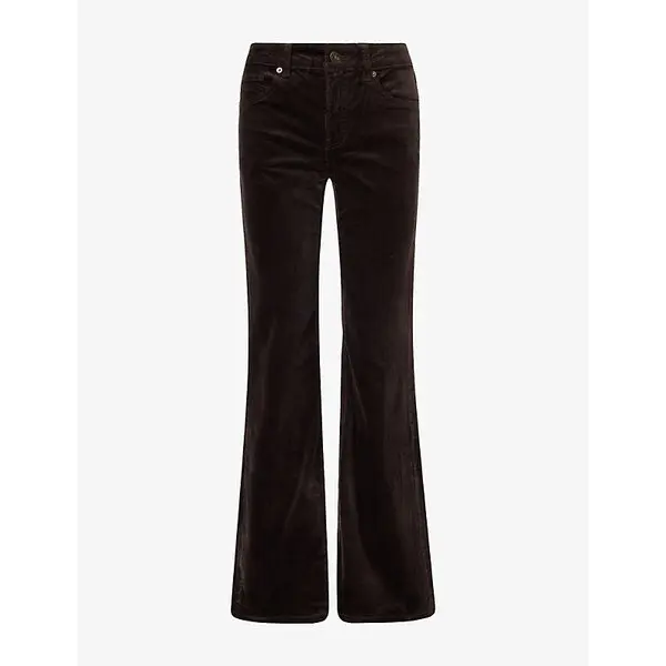 Good American Good Low-rise Bootcut Corduroy Jeans - Espresso