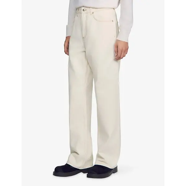 Sandro Straight-leg Relaxed-fit Denim Jeans
