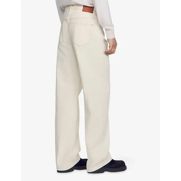 Sandro Straight-leg Relaxed-fit Denim Jeans