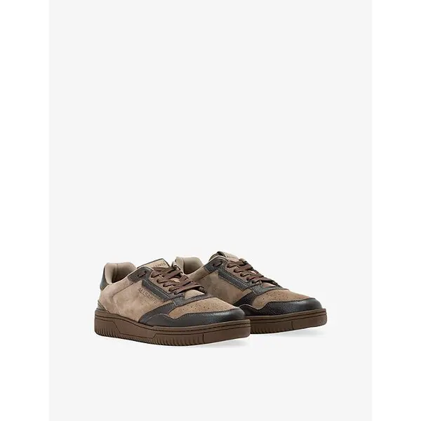 ALLSAINTS Regan Leather And Suede Trainers