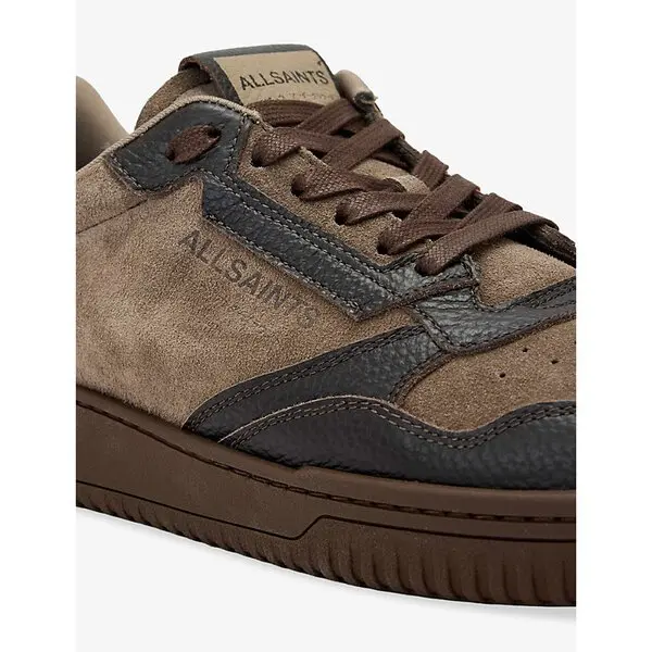 ALLSAINTS Regan Leather And Suede Trainers