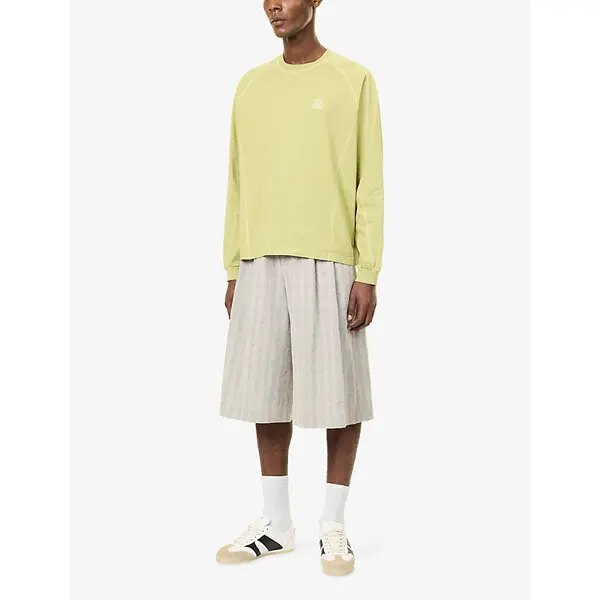 PELLADOR Overlock Long-sleeve Cotton T-shirt