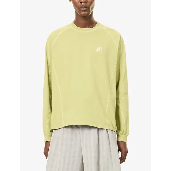PELLADOR Overlock Long-sleeve Cotton T-shirt