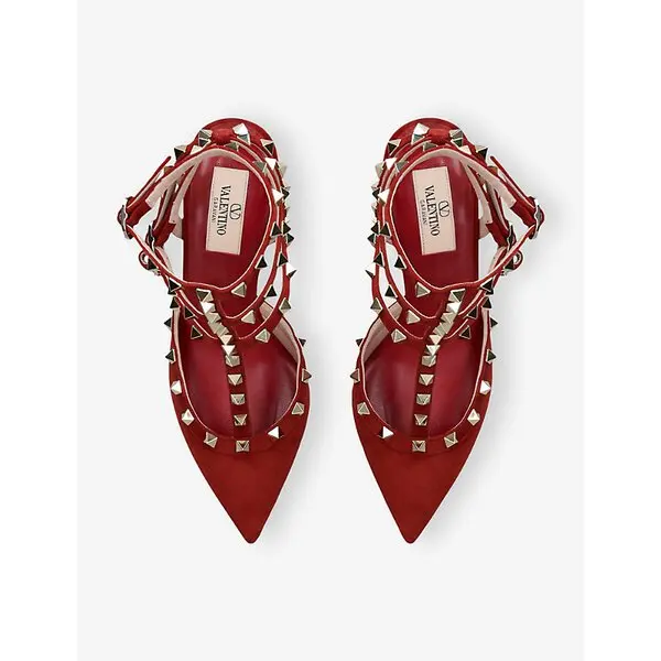 Valentino Garavani Rockstud 65 Suede Courts