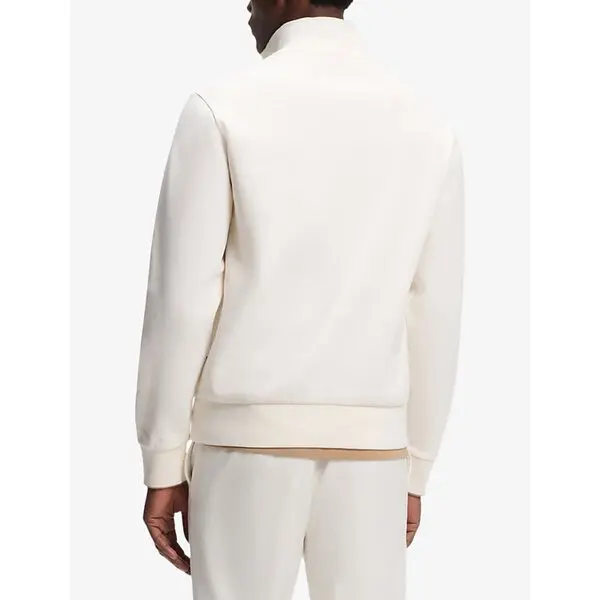 BOSS Funnel-neck Half-zip Cotton Sweatshirt Xxxl