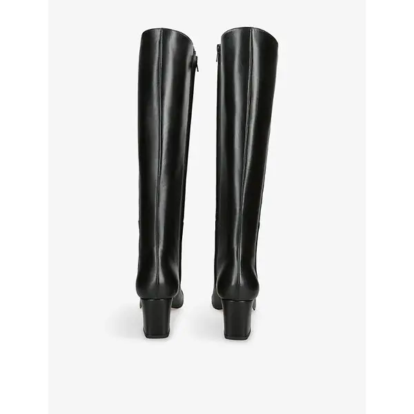 Valentino Garavani Vlogo Heeled Knee-high Leather Boots