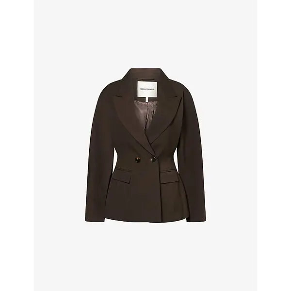 THE COUTURE CLUB Tailored Cinched Waist Woven Blazer