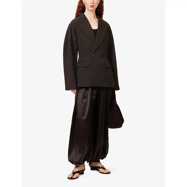 THE COUTURE CLUB Tailored Cinched Waist Woven Blazer