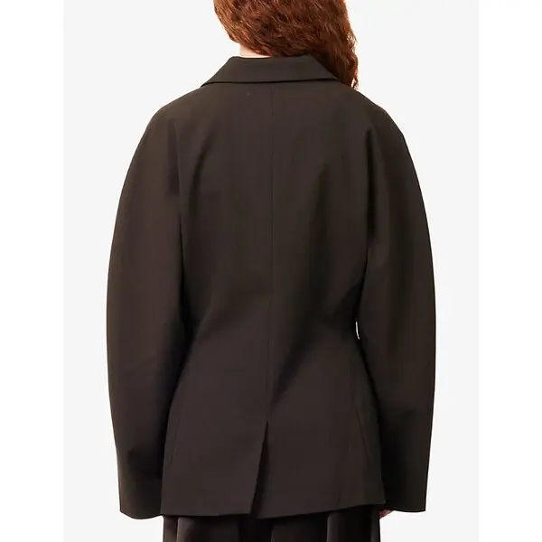 THE COUTURE CLUB Tailored Cinched Waist Woven Blazer
