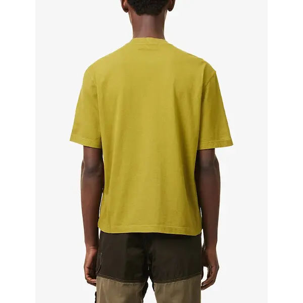 Stone Island Dyed-patch Logo Cotton T-shirt