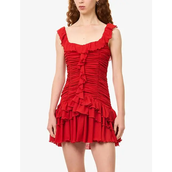 SIEDRES Gemma Ruched Jersey Mini Dress