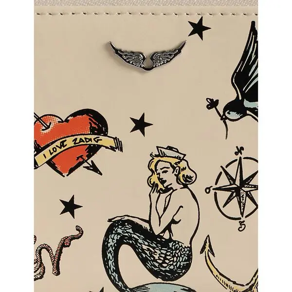 Zadig&Voltaire Mini Zv Tattoo Leather Purse
