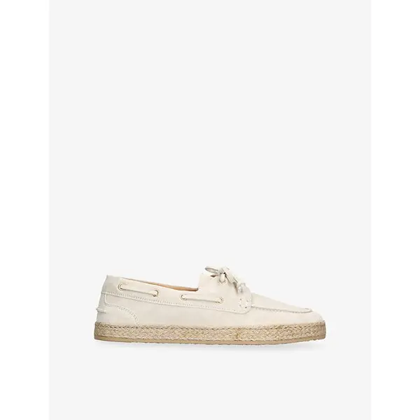 Brunello Cucinelli Lace-up Suede Boat Shoes