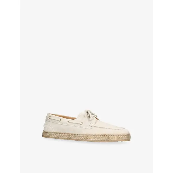 Brunello Cucinelli Lace-up Suede Boat Shoes